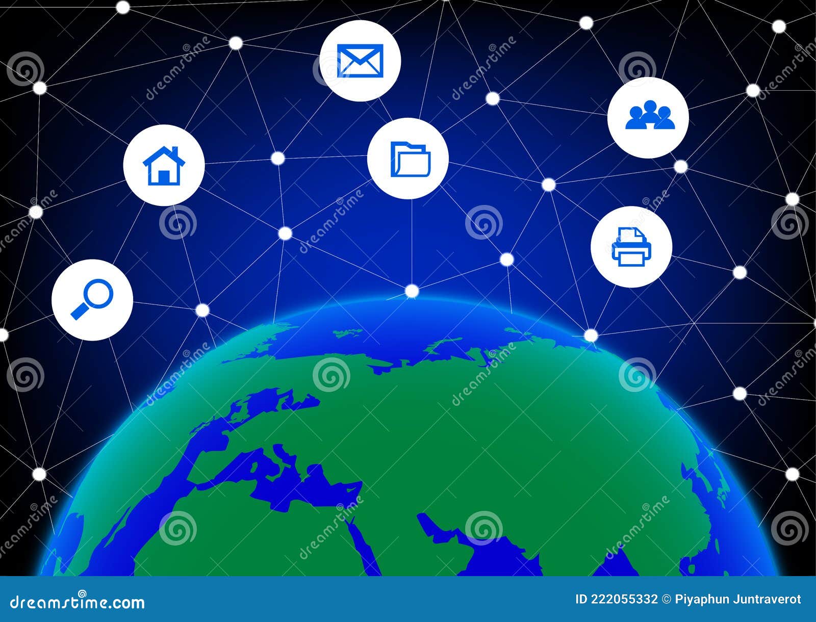 Graphics Diagram Cloud Computing Concept Infrastructure Link Access ...