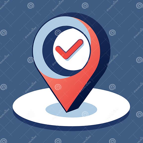 Graphics location push pin stock illustration. Illustration of ...