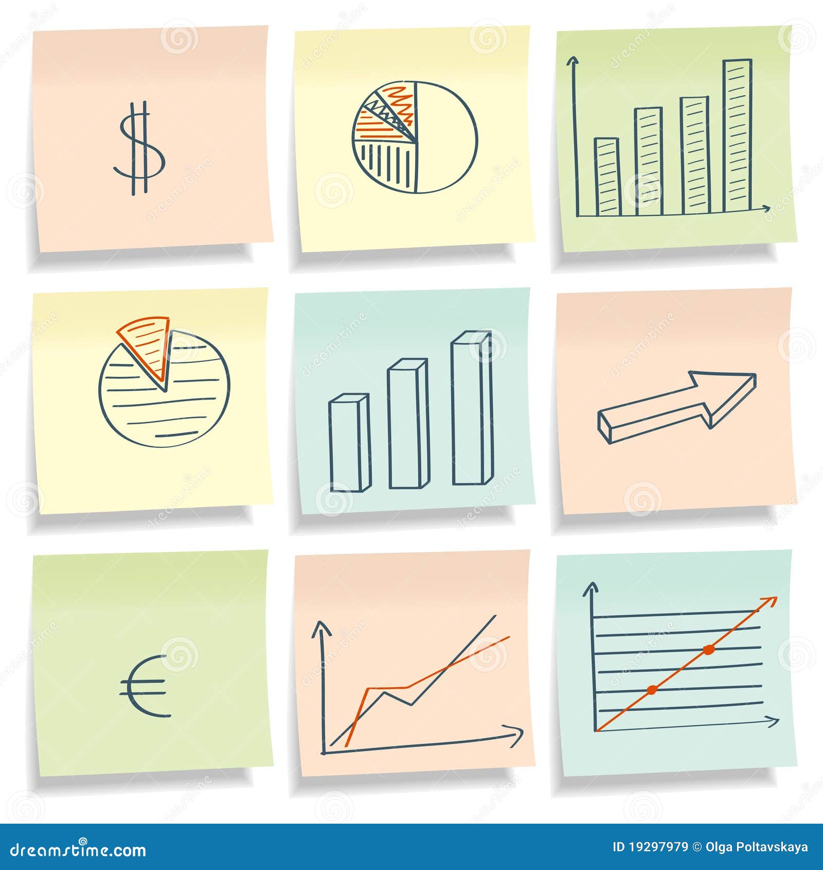Graphics notes. stock vector. Illustration of green, write - 19297979