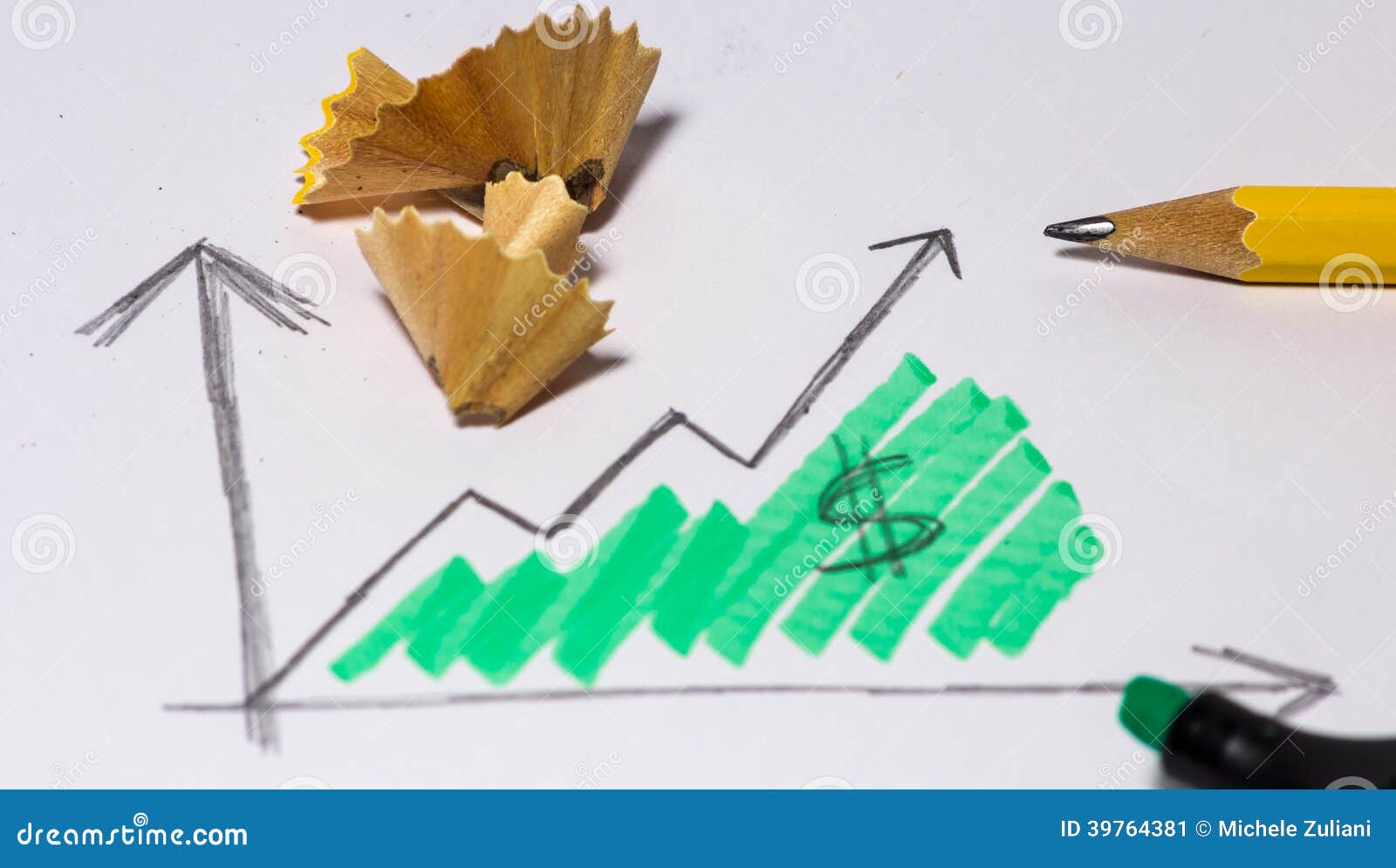Graphics of profit stock image. Image of business, isolated - 39764381