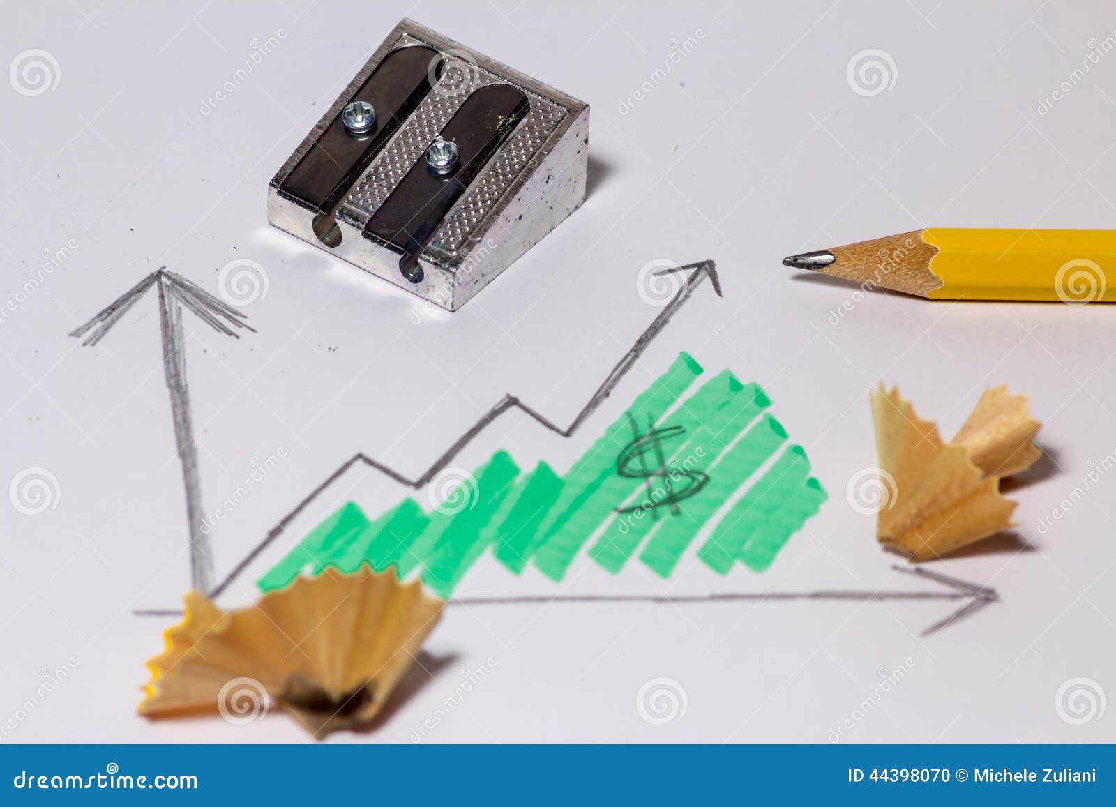 Graphics of profit stock photo. Image of company, paint - 44398070