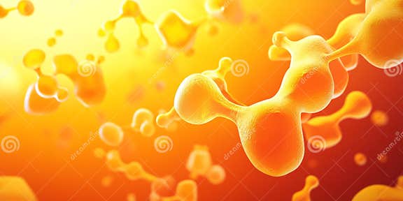 Molecular Cheese Structure with Glowing Highlights Art Representation ...