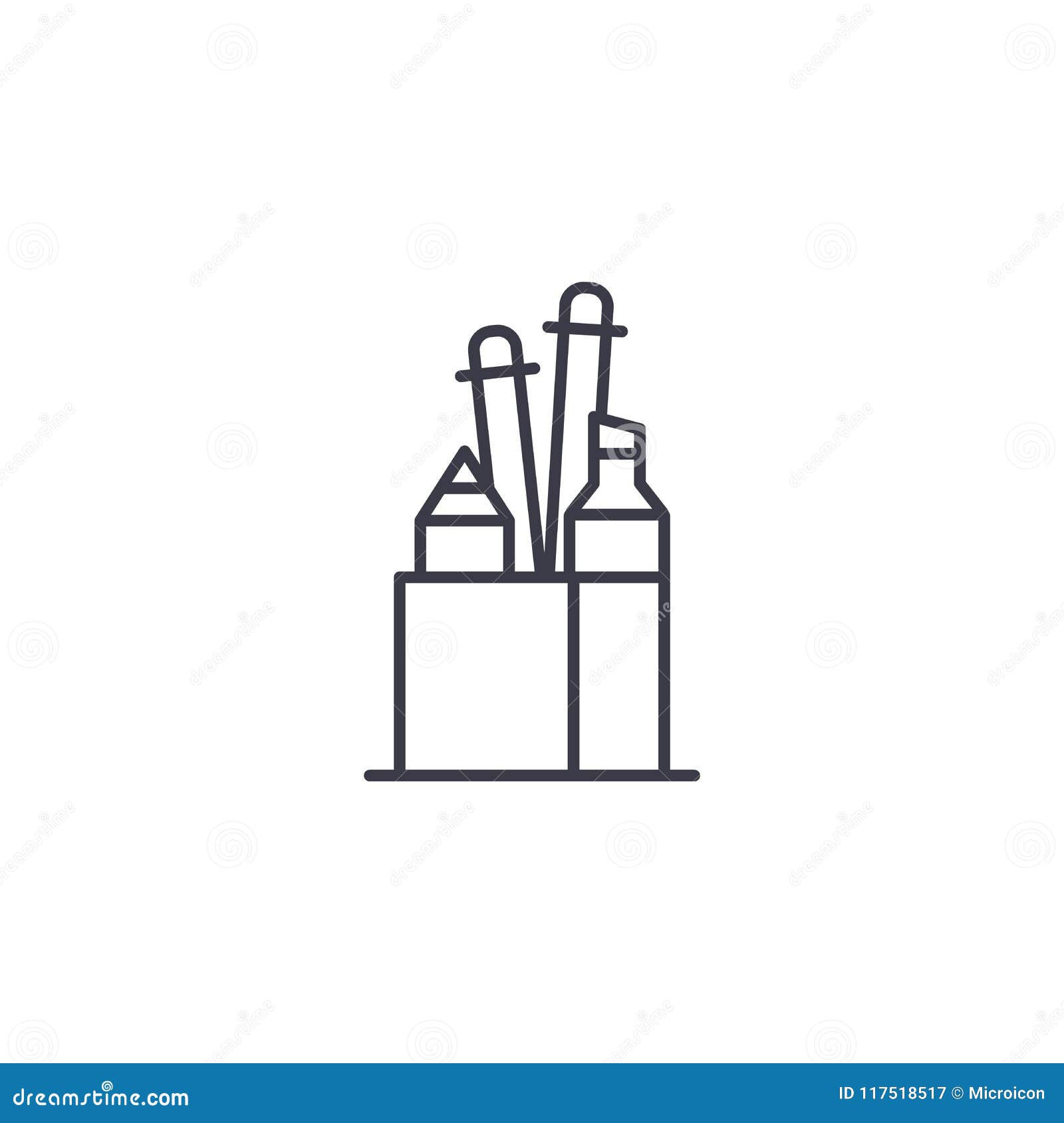 Graphics Software Linear Icon Concept. Graphics Software Line Vector ...