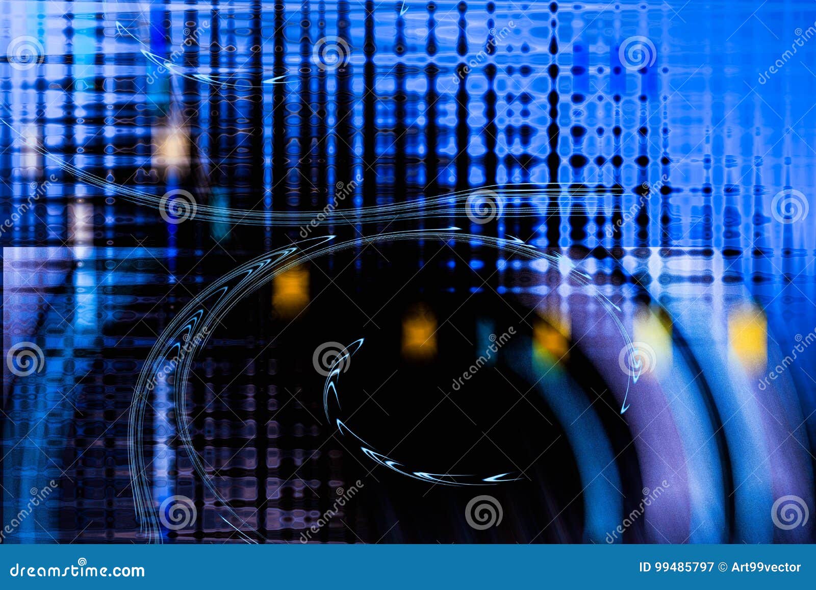 Technology and Light Effects Backgrounds Abstract Stock Illustration ...