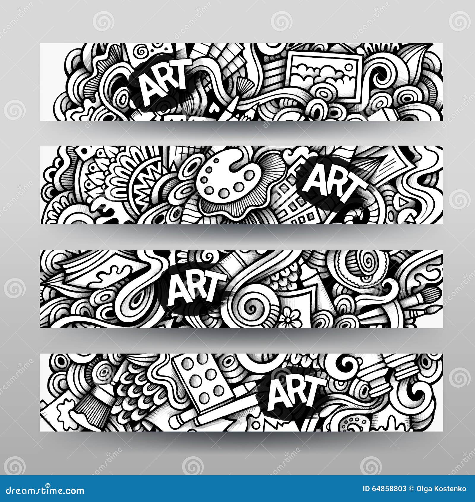 Graphics Vector Hand Drawn Sketchy Trace Art Stock Vector ...
