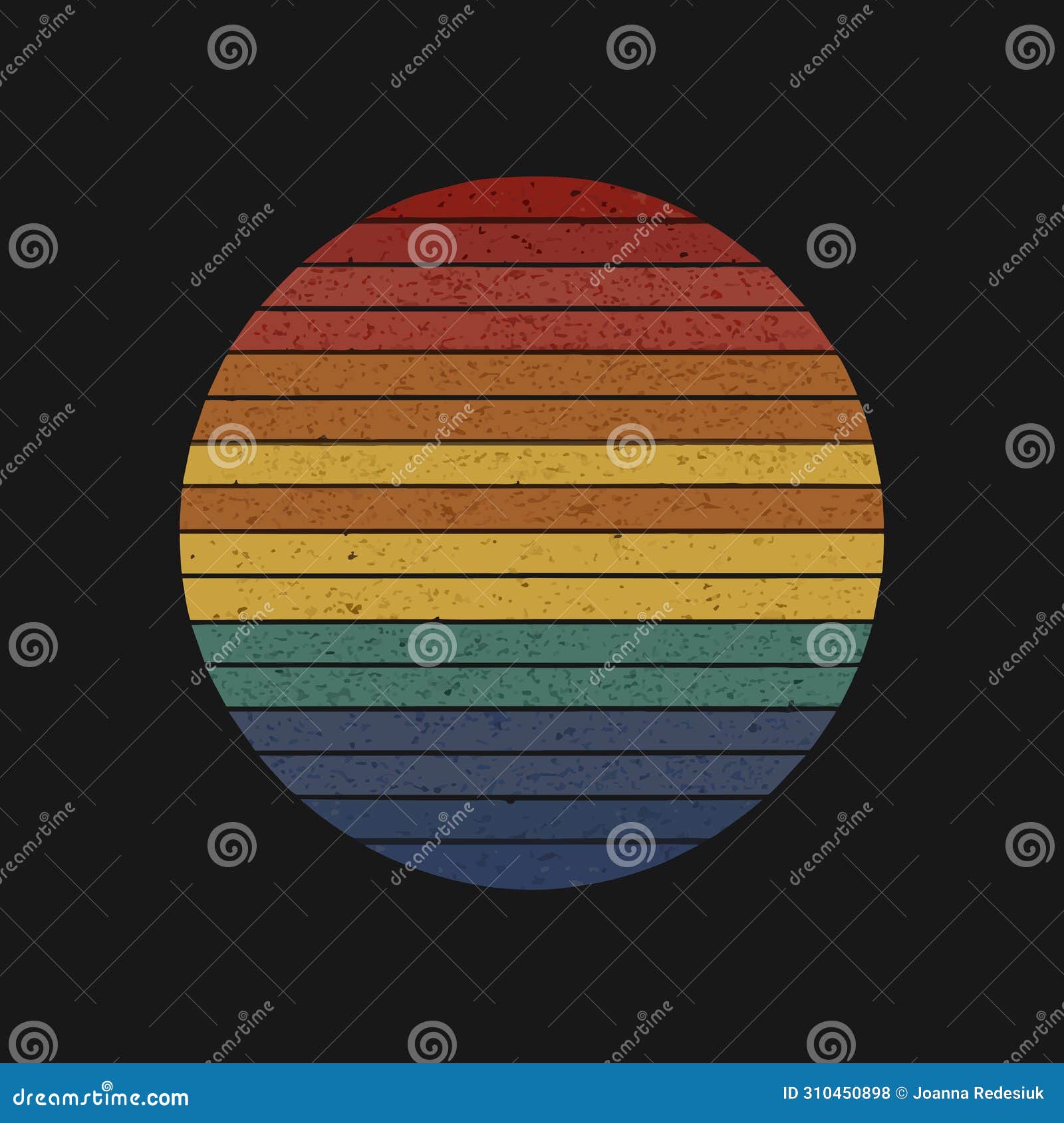 Graphics Vintage of the Setting Sun Stock Photo - Image of happy, color ...