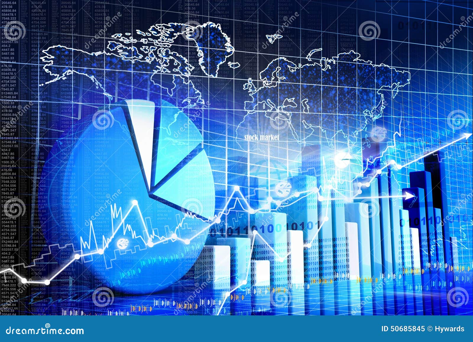 Graphique économique De Marché Boursier Illustration Stock ...