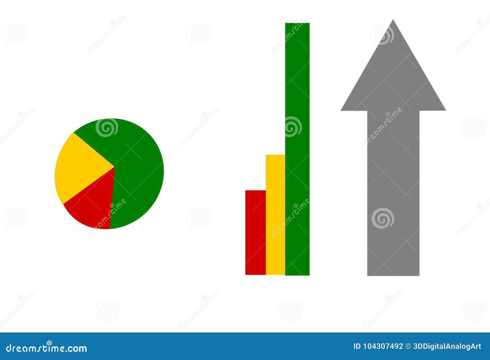 Graphique Circulaire Et Histogramme Illustration de Vecteur ...