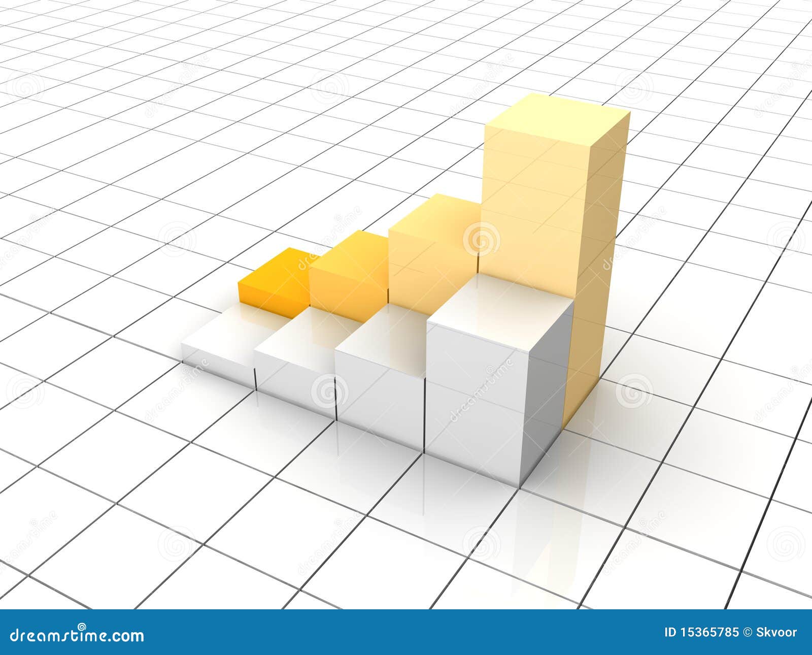 Graphique croissant illustration stock. Illustration du rendu - 15365785