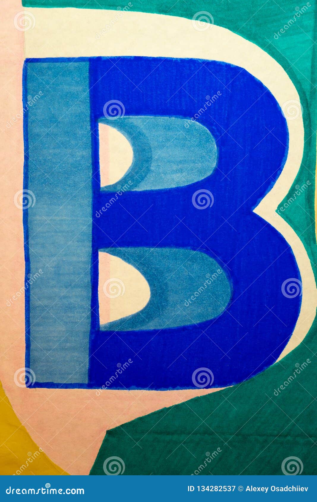 Graphique D'alphabet De La Lettre B Illustration Stock - Illustration ...