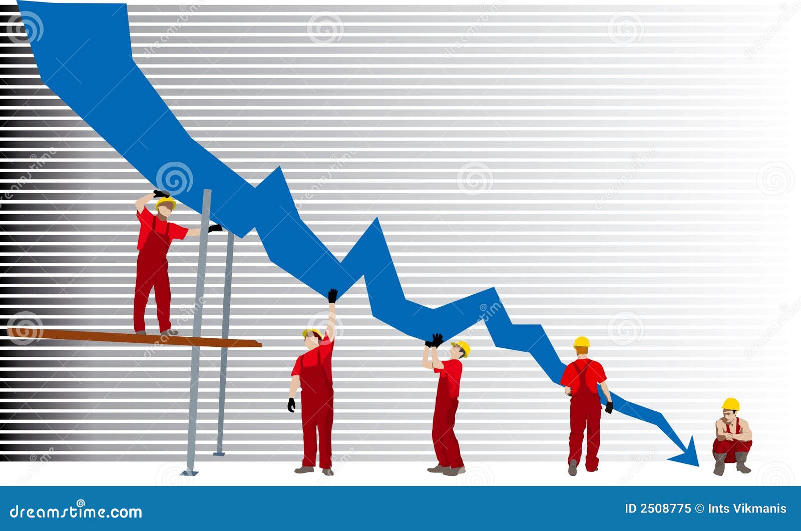 Graphique De Faillite Commerciale Illustration de Vecteur ...
