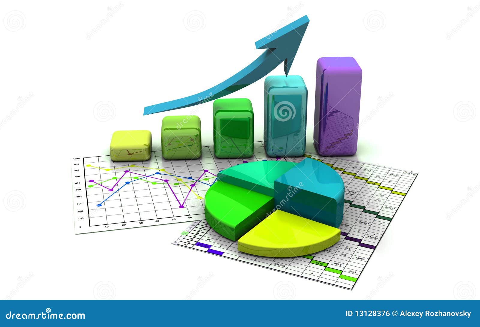 Graphique De Gestion, Diagramme, Tableau, Bar Illustration Stock ...