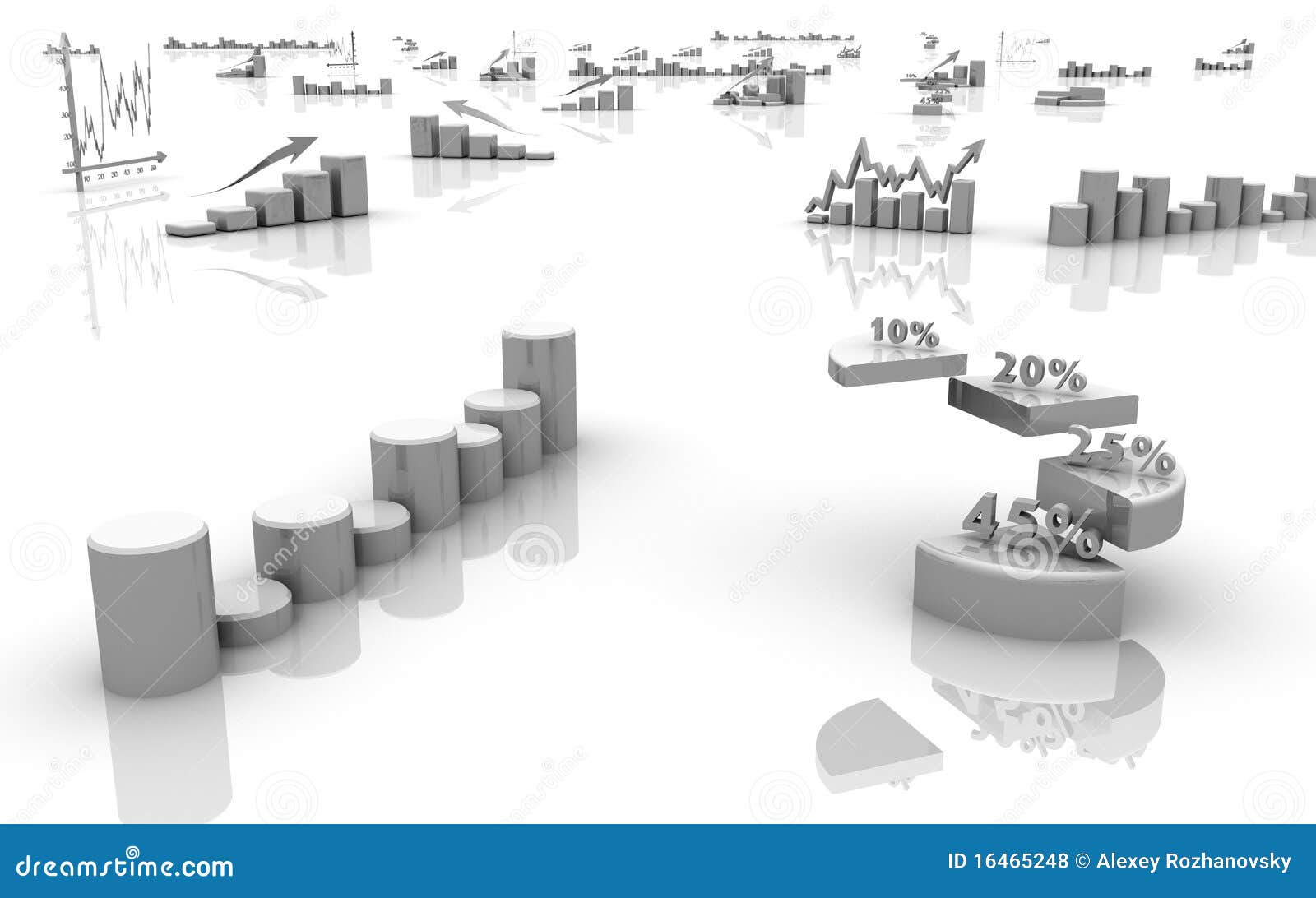 Graphique De Gestion, Tableau, Dessin De Diagramme Illustration Stock ...