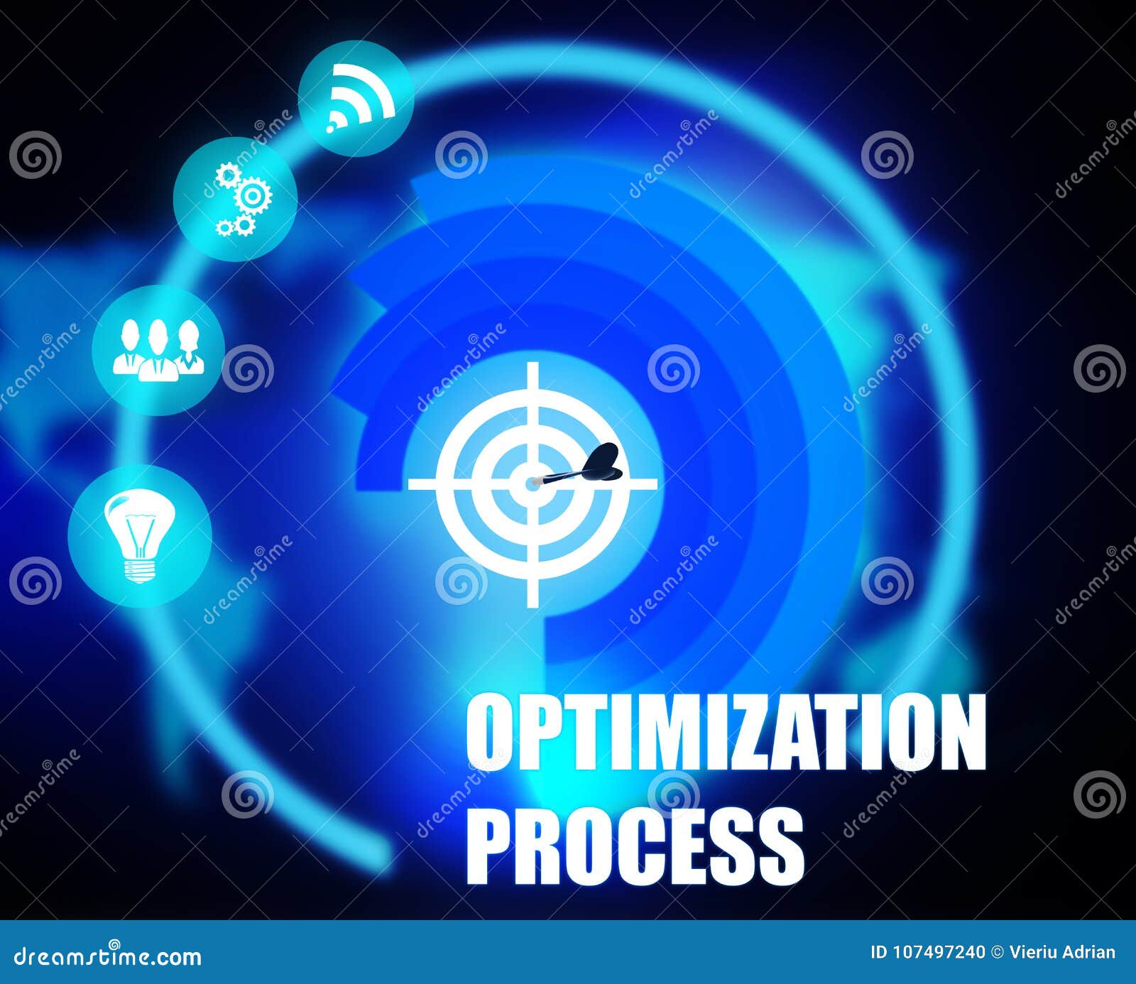 Graphique De Processus De Plan De Concept D'optimisation Illustration ...
