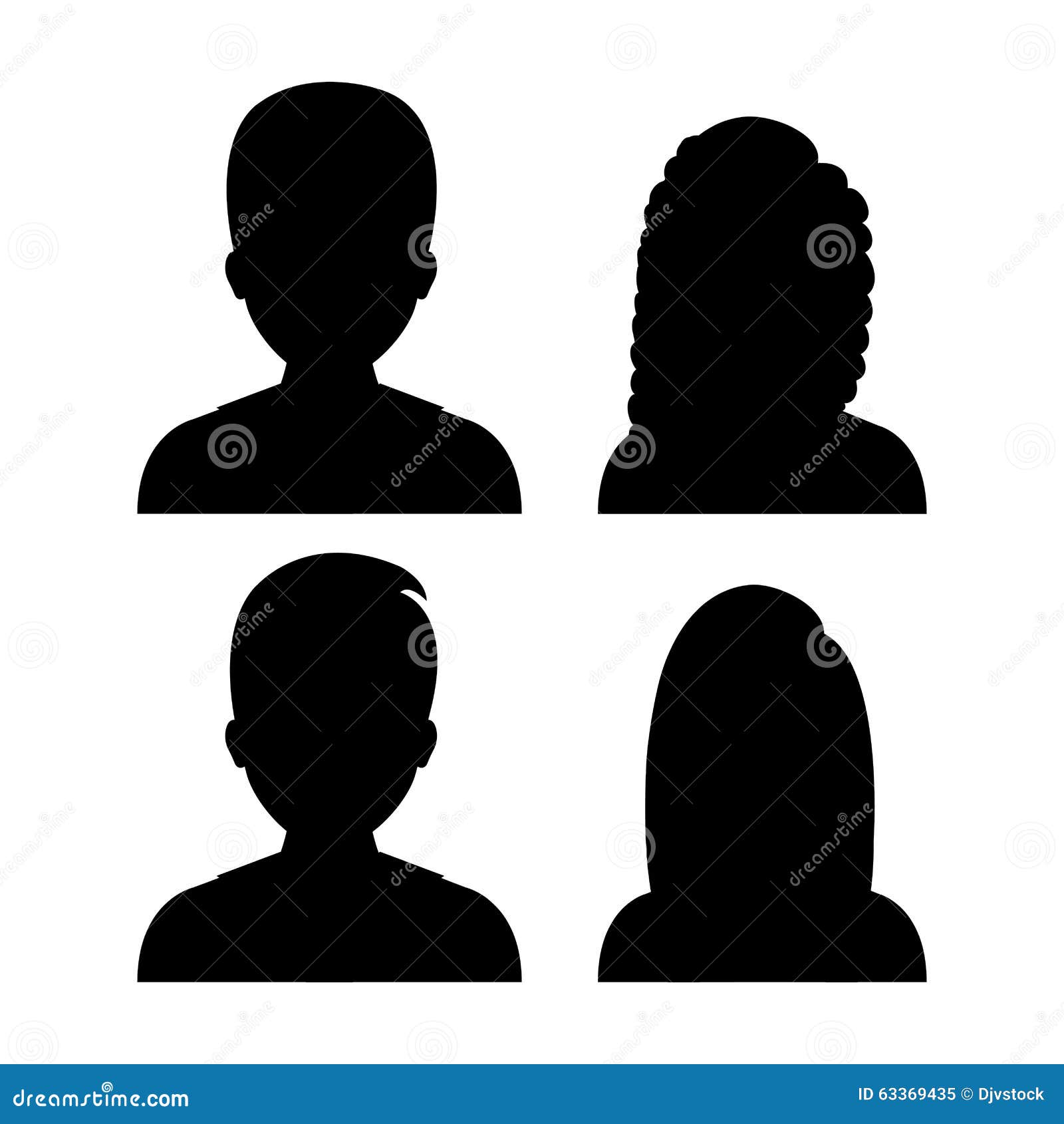 Graphique De Profil De Personnes Illustration de Vecteur - Illustration ...