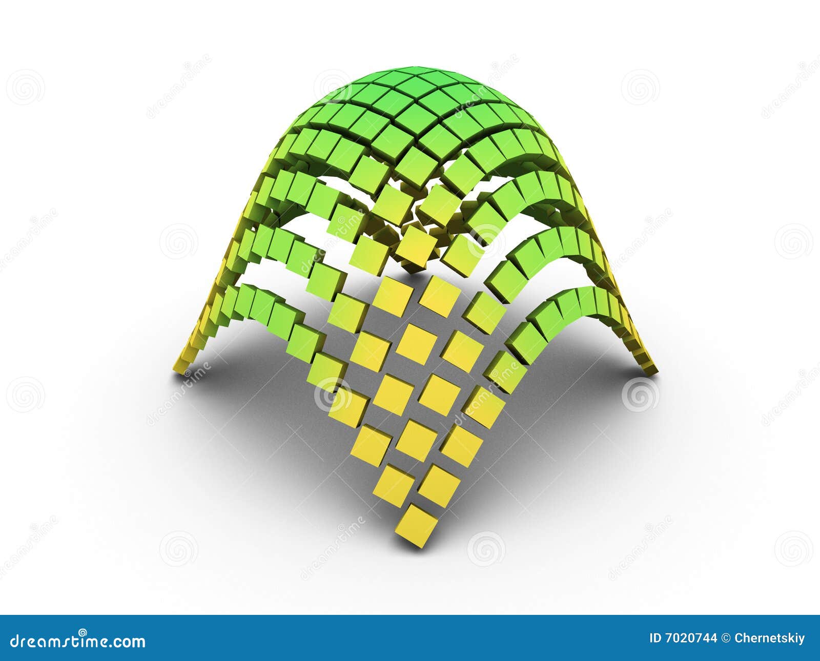 Graphique Elliptique Du Paraboloïde 3D Illustration Stock ...