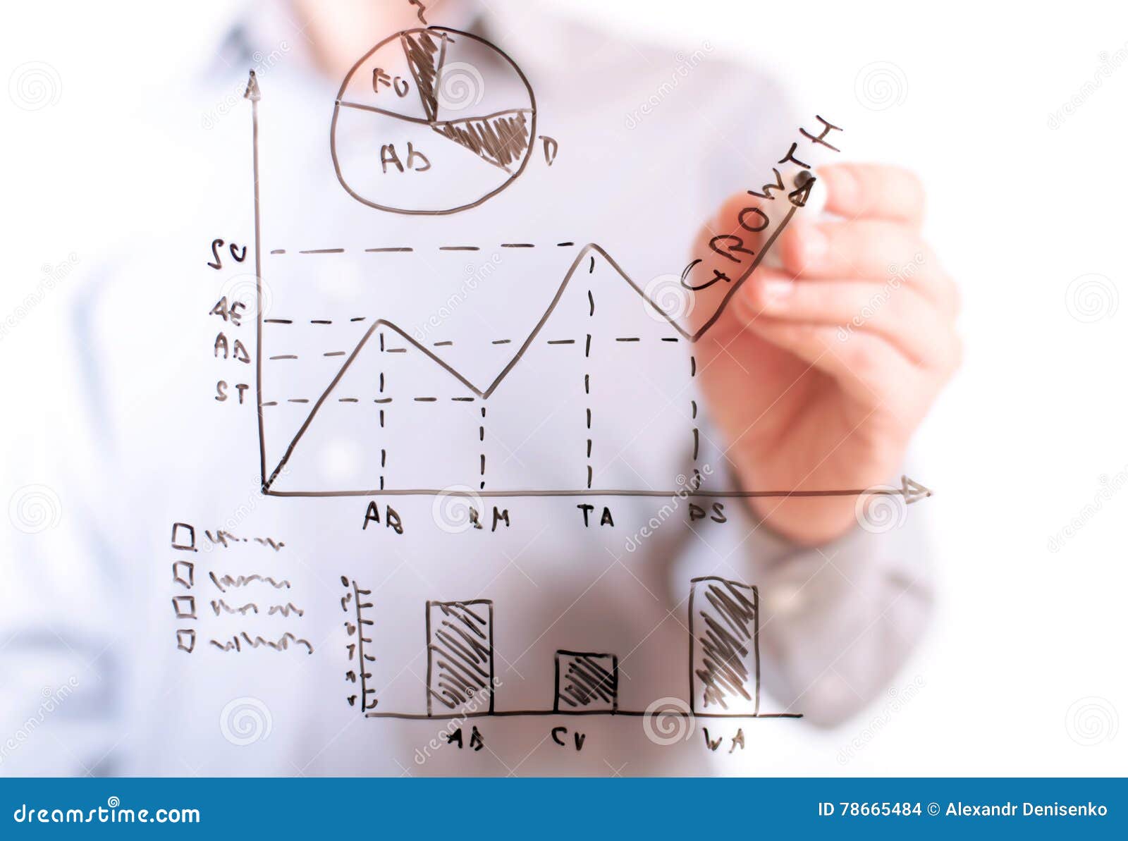 Graphique Et Diagramme D'analyse Commerciale Photo stock - Image du ...