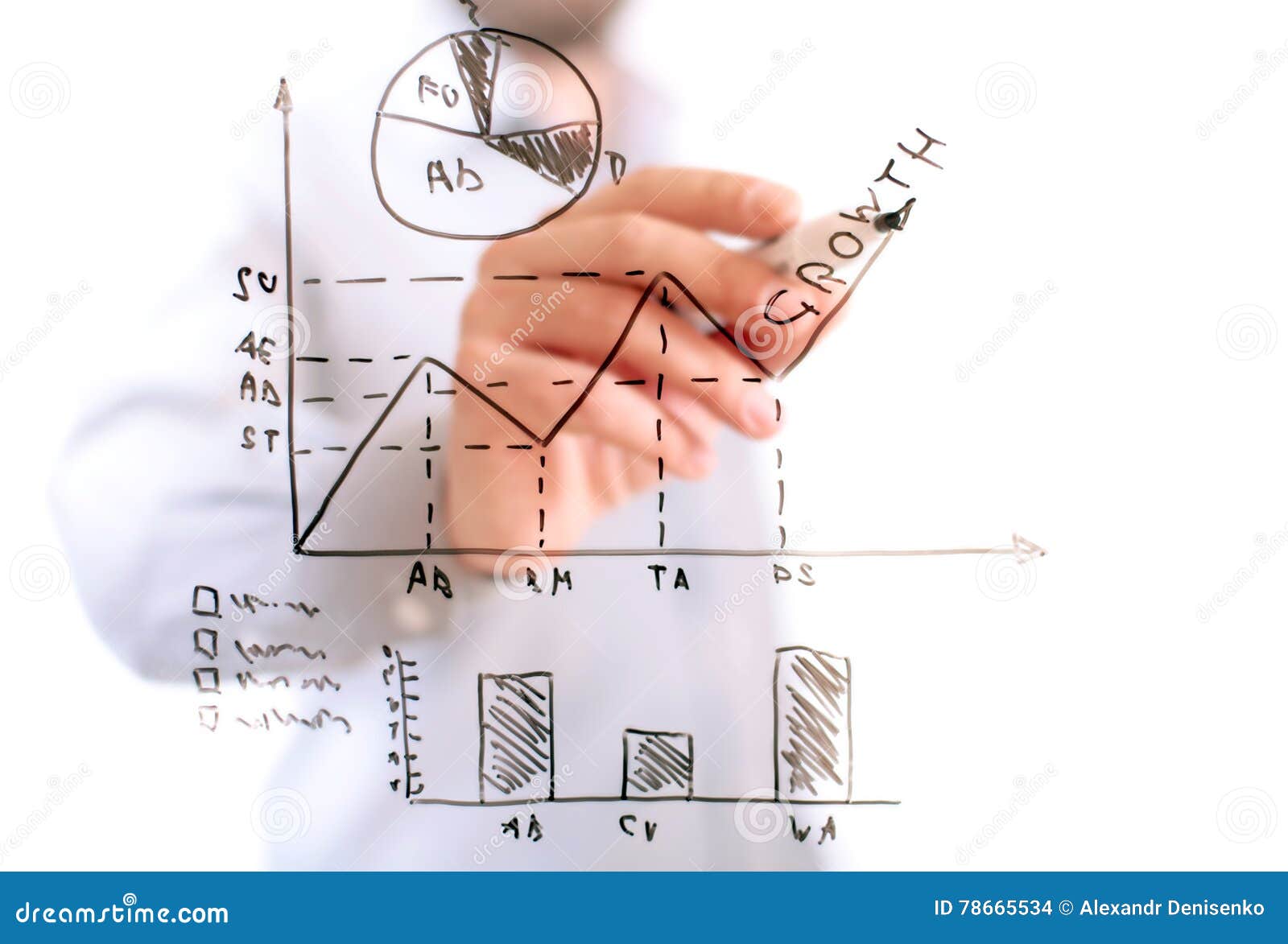 Graphique Et Diagramme D'analyse Commerciale Photo stock - Image du ...