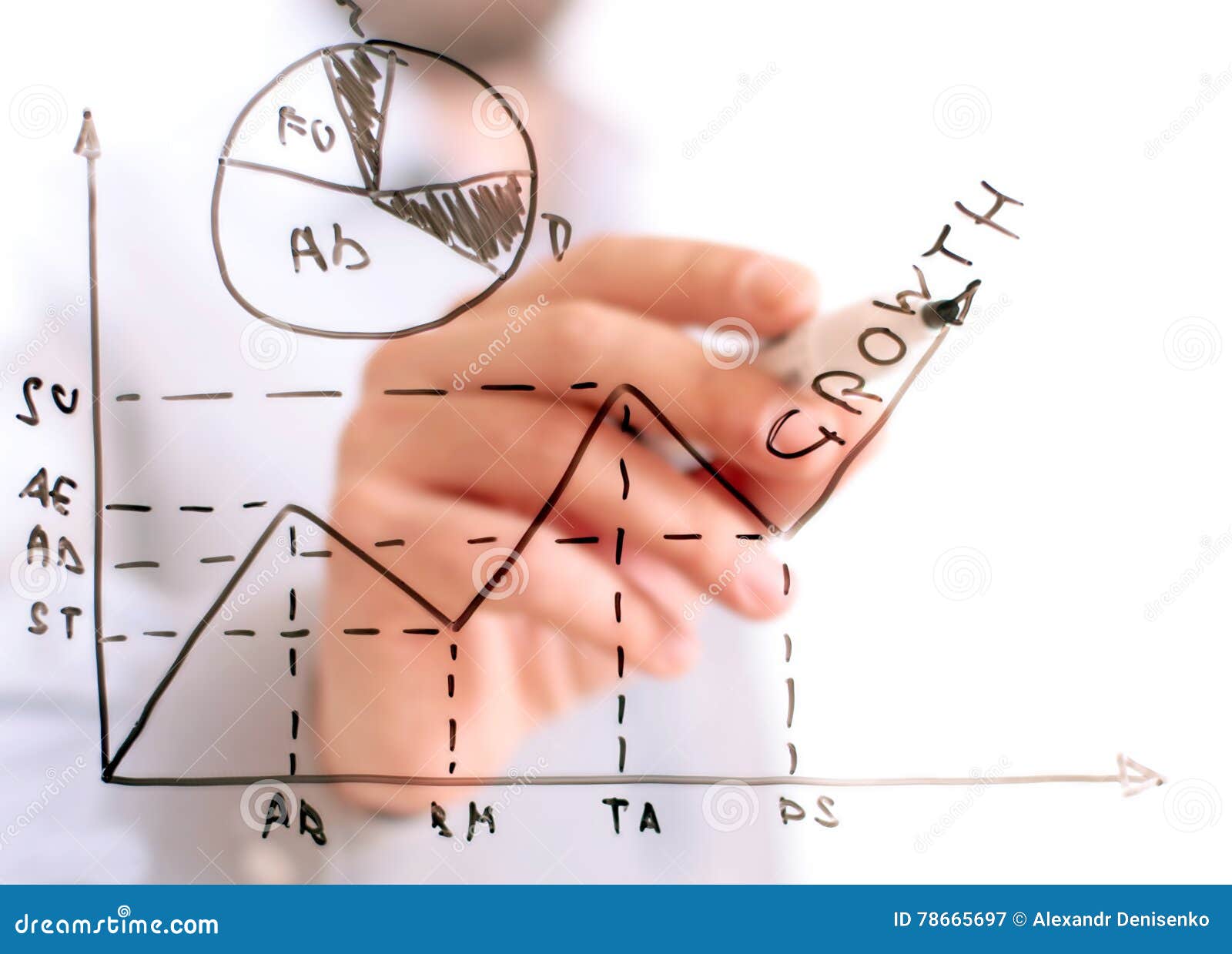 Graphique Et Diagramme D'analyse Commerciale Image stock - Image du ...