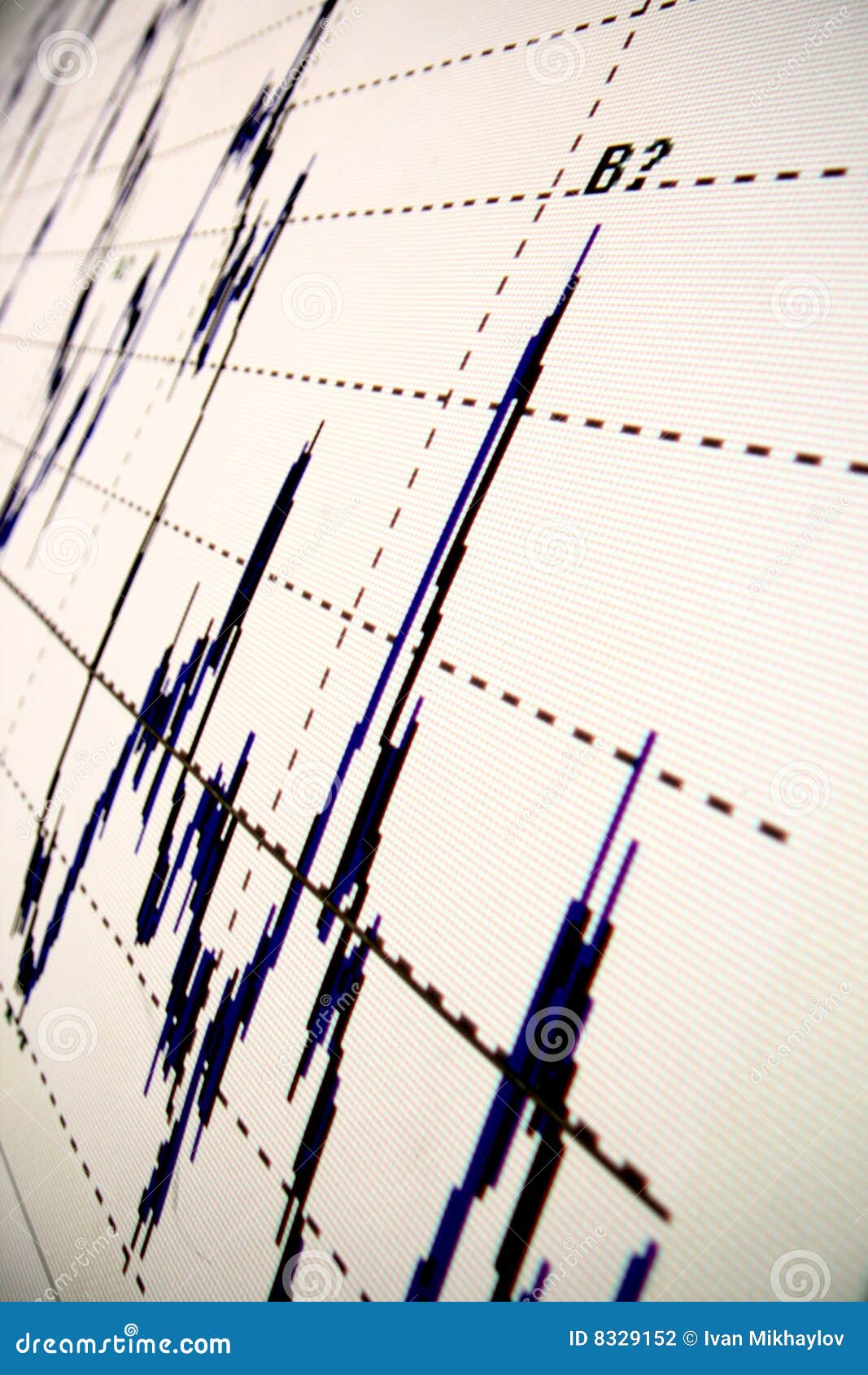 Graphique financier photo stock. Image du affichage, marché - 8329152