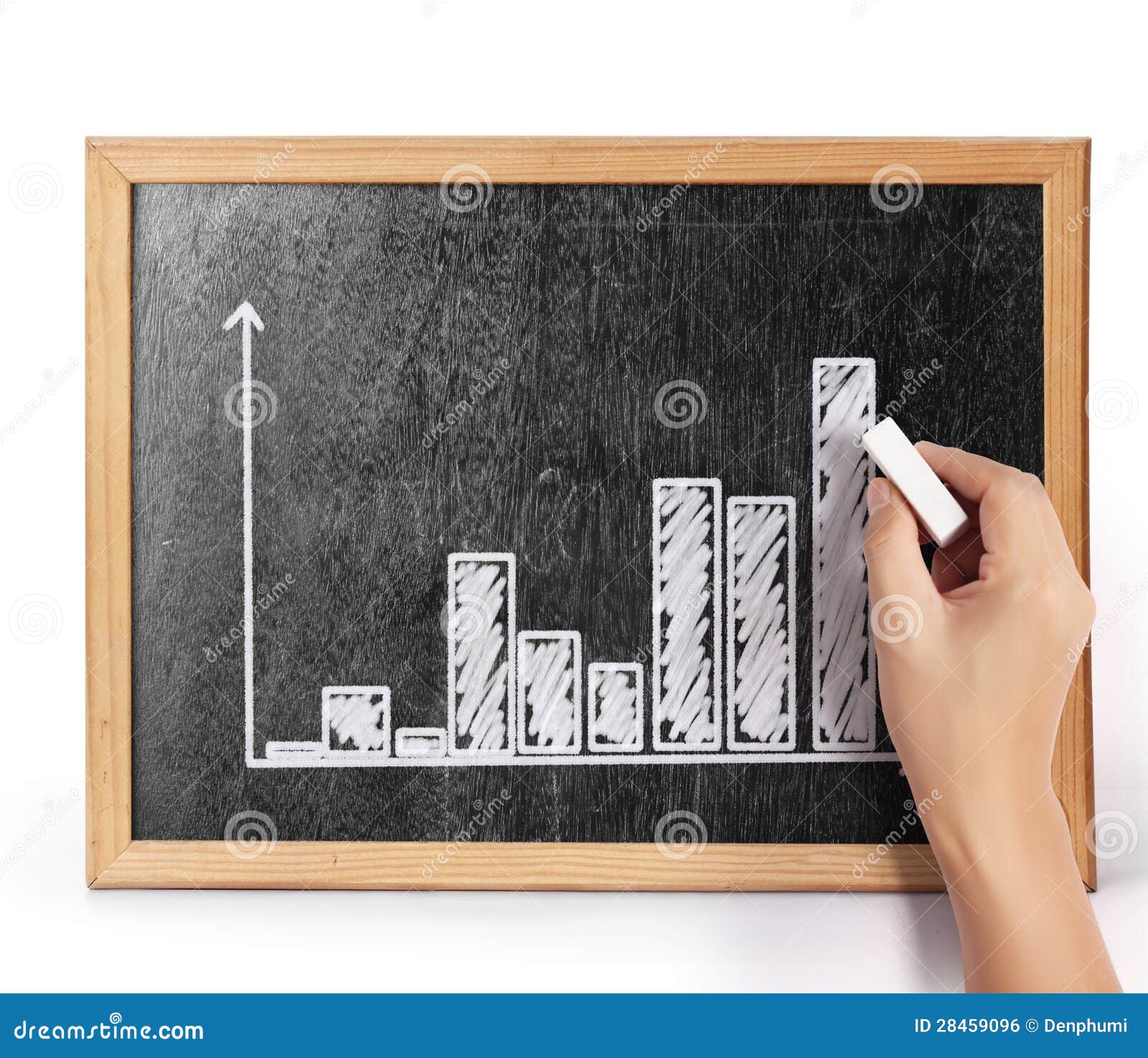 Graphique Sur Le Tableau Noir Vide Photo stock - Image du enfant ...