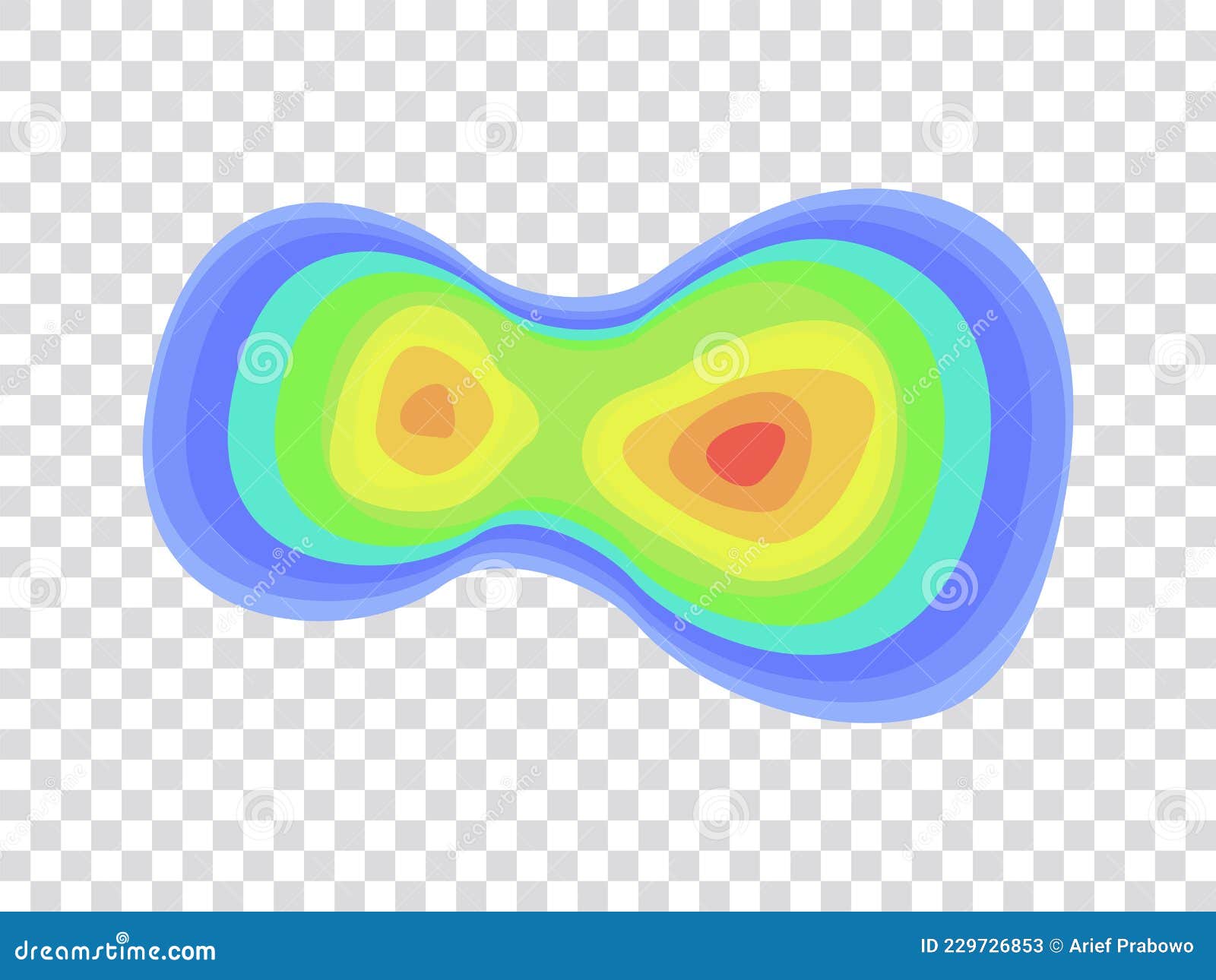 Graphique Vectorielle Des Rayons Infrarouges Avec Spectre De Points ...