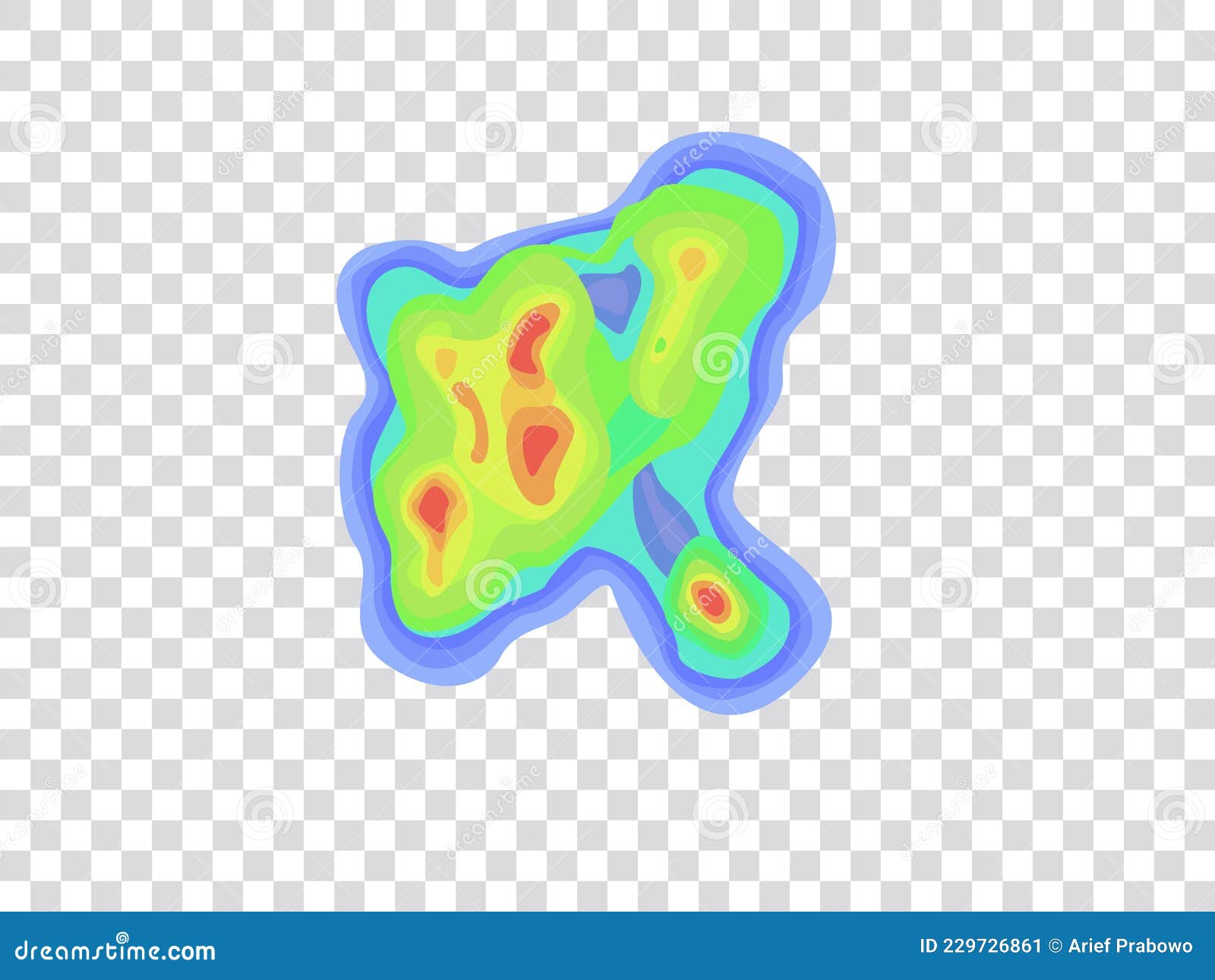 Graphique Vectorielle Des Rayons Infrarouges Avec Spectre De Points ...