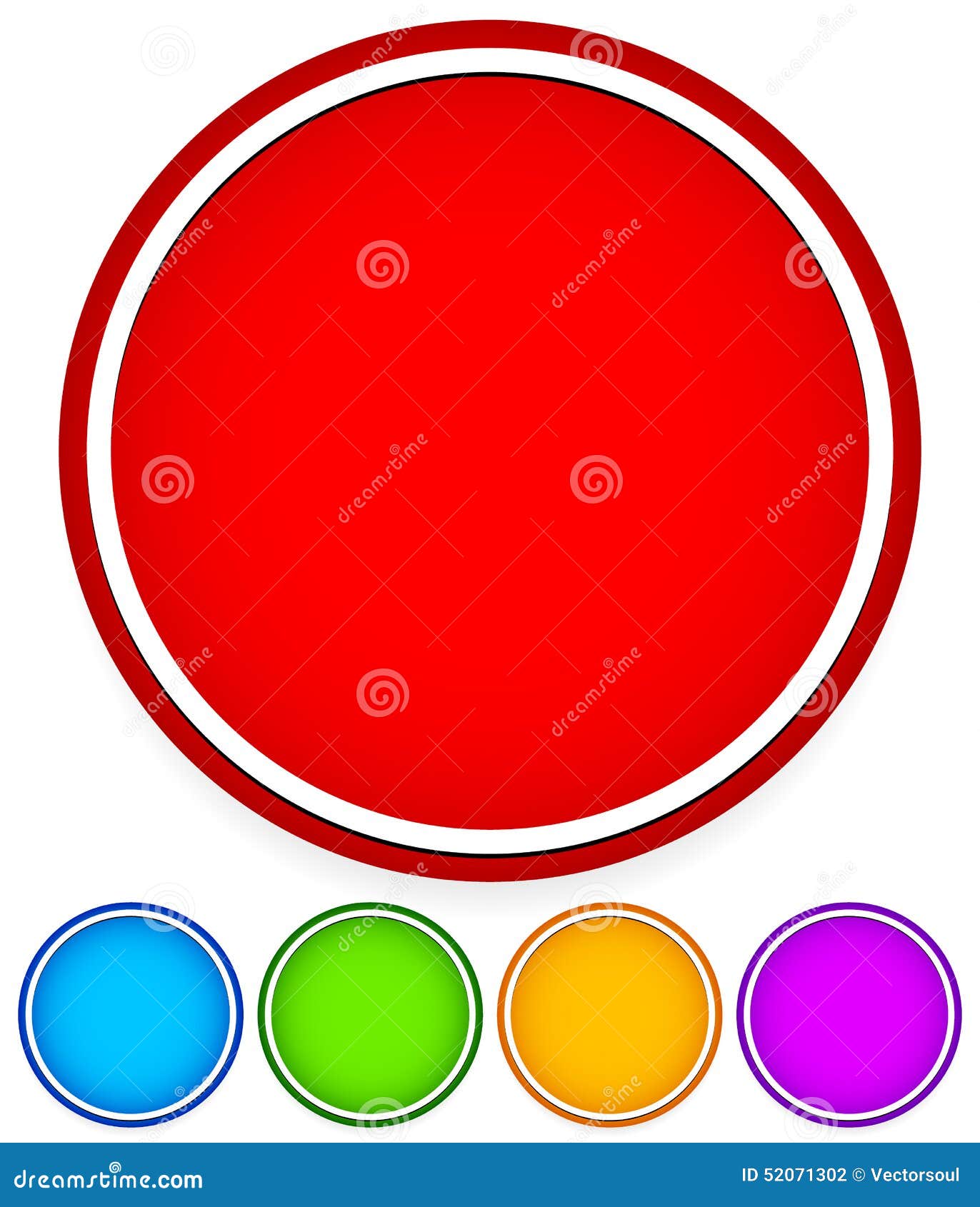 Graphiques De Cercle Avec L'espace Vide Illustration de Vecteur ...