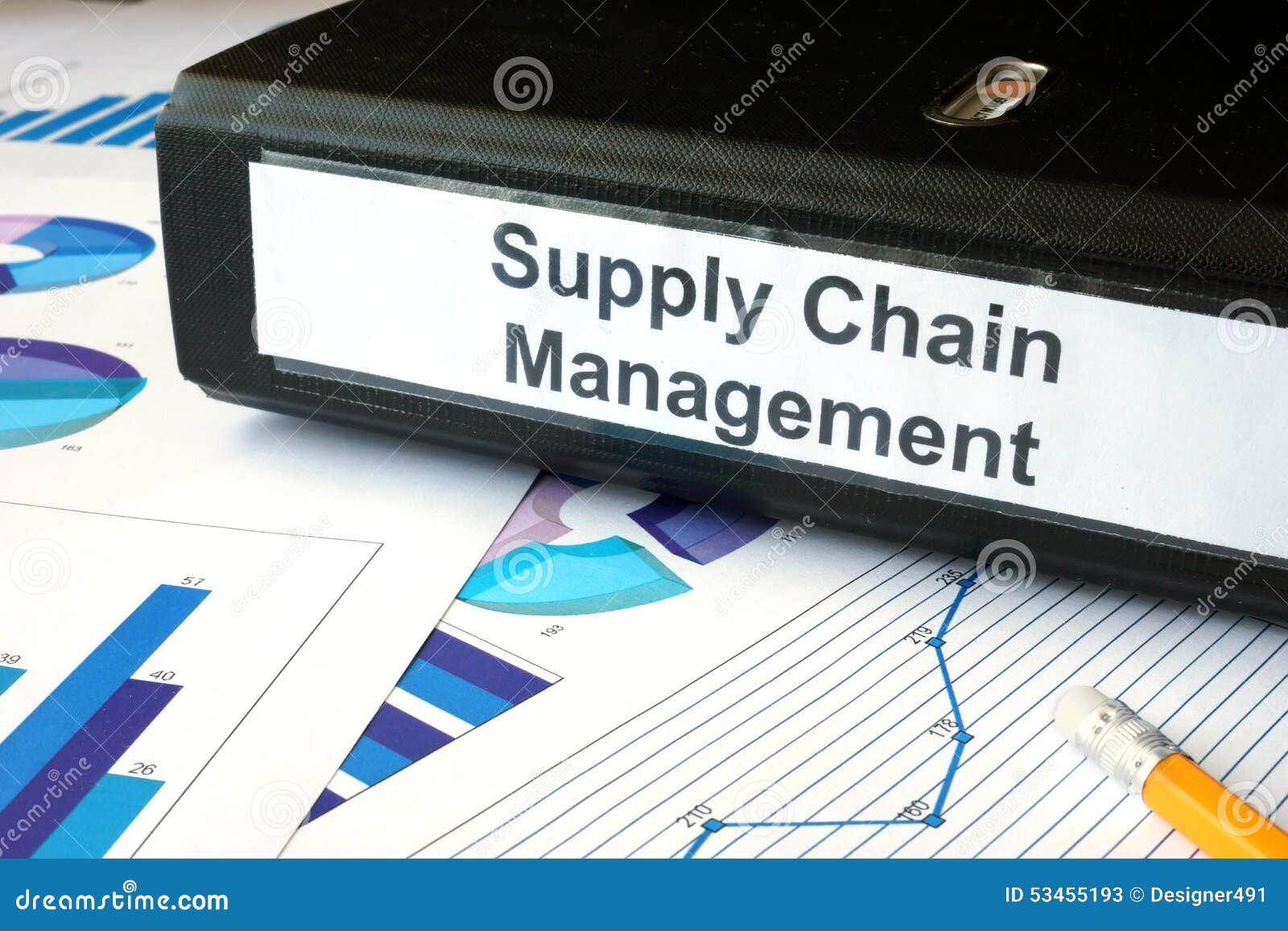 Graphiques Et Dossier Avec Le Supply Chain Management De Label Image ...