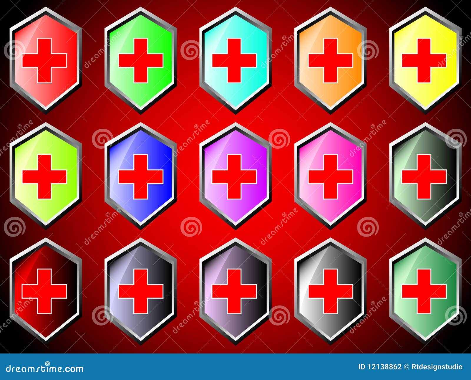 Graphisme avec la croix illustration stock. Illustration du bouton ...