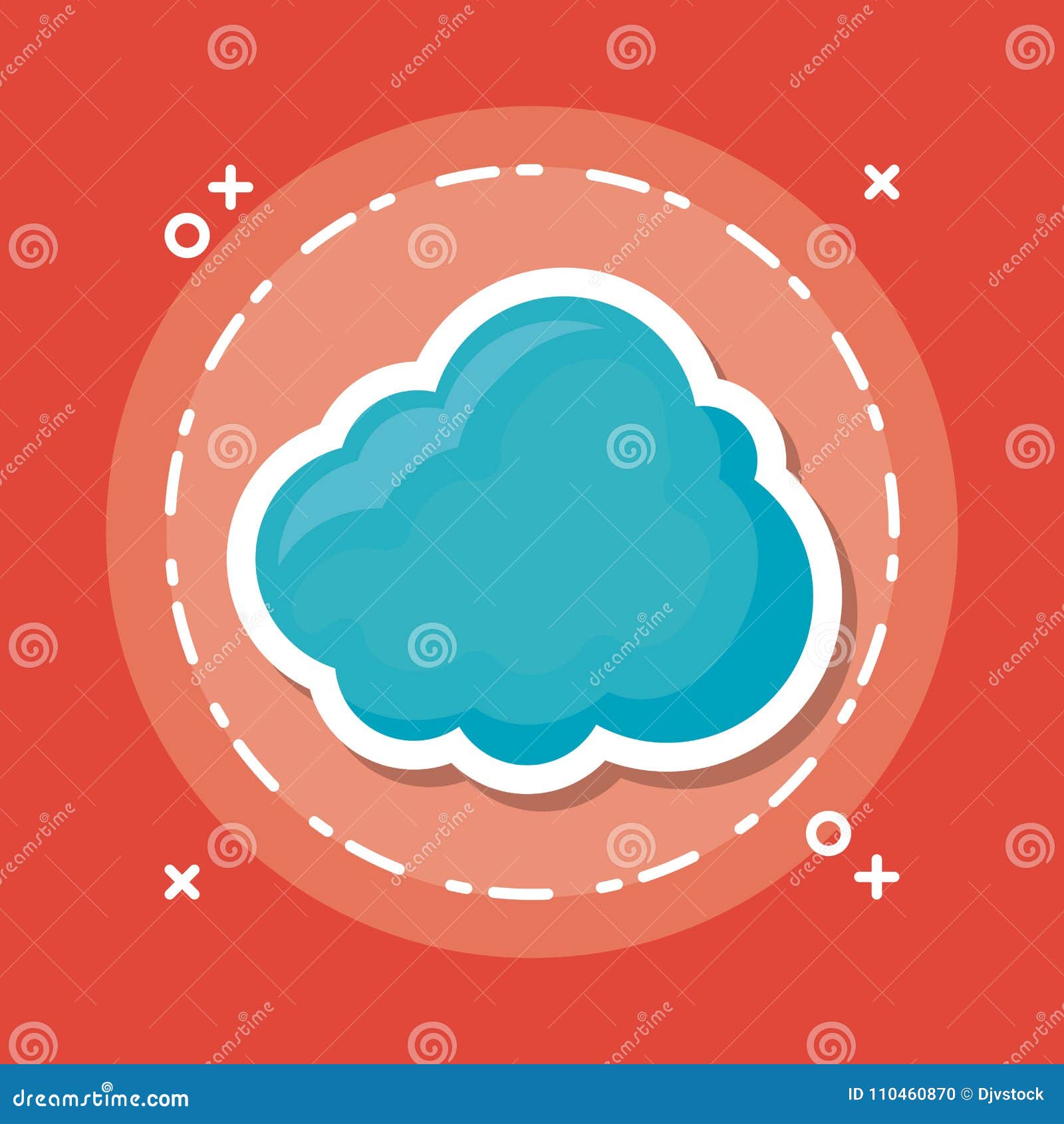 Graphisme bleu de nuage illustration de vecteur. Illustration du ...