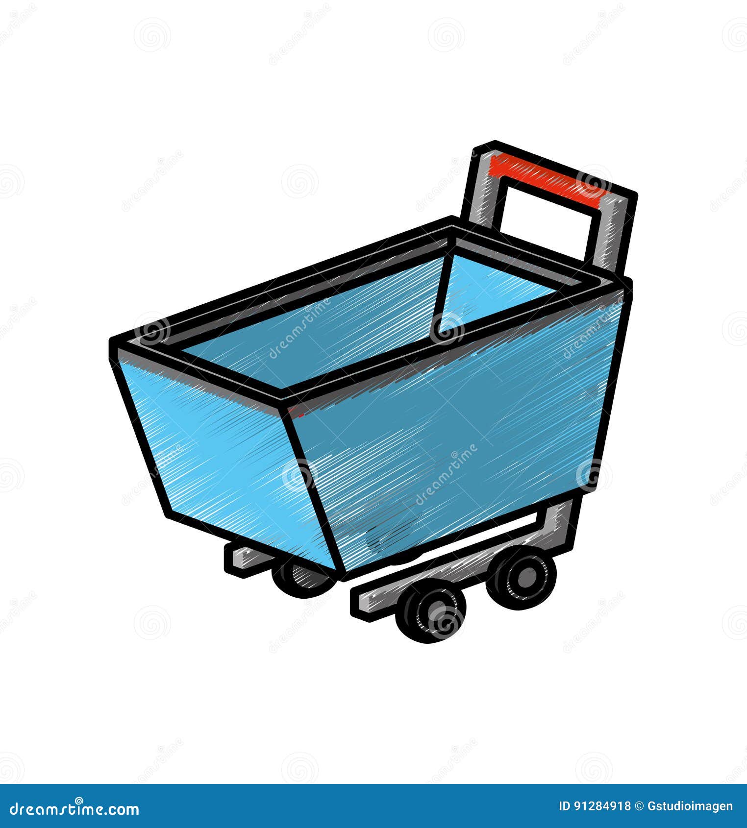 Graphisme de caddie illustration de vecteur. Illustration du conception ...