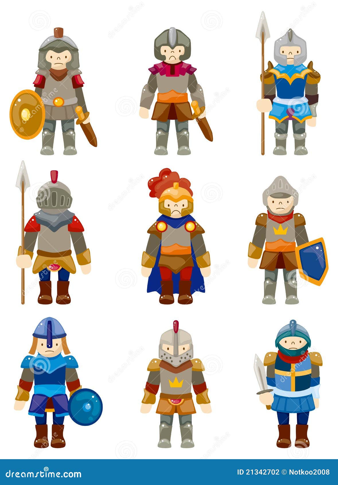 Graphisme De Chevalier De Dessin Animé Illustration de Vecteur ...