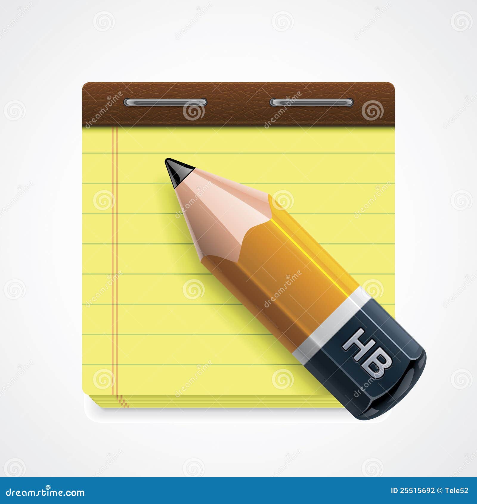 Graphisme De Crayon Et De Bloc-notes De Vecteur Illustration de Vecteur ...