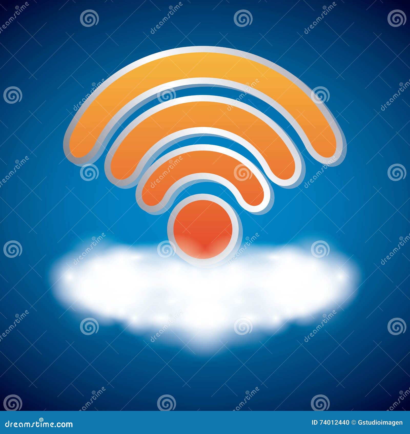 Graphisme De Wifi Conception D'Internet Dessin De Vecteur Illustration ...