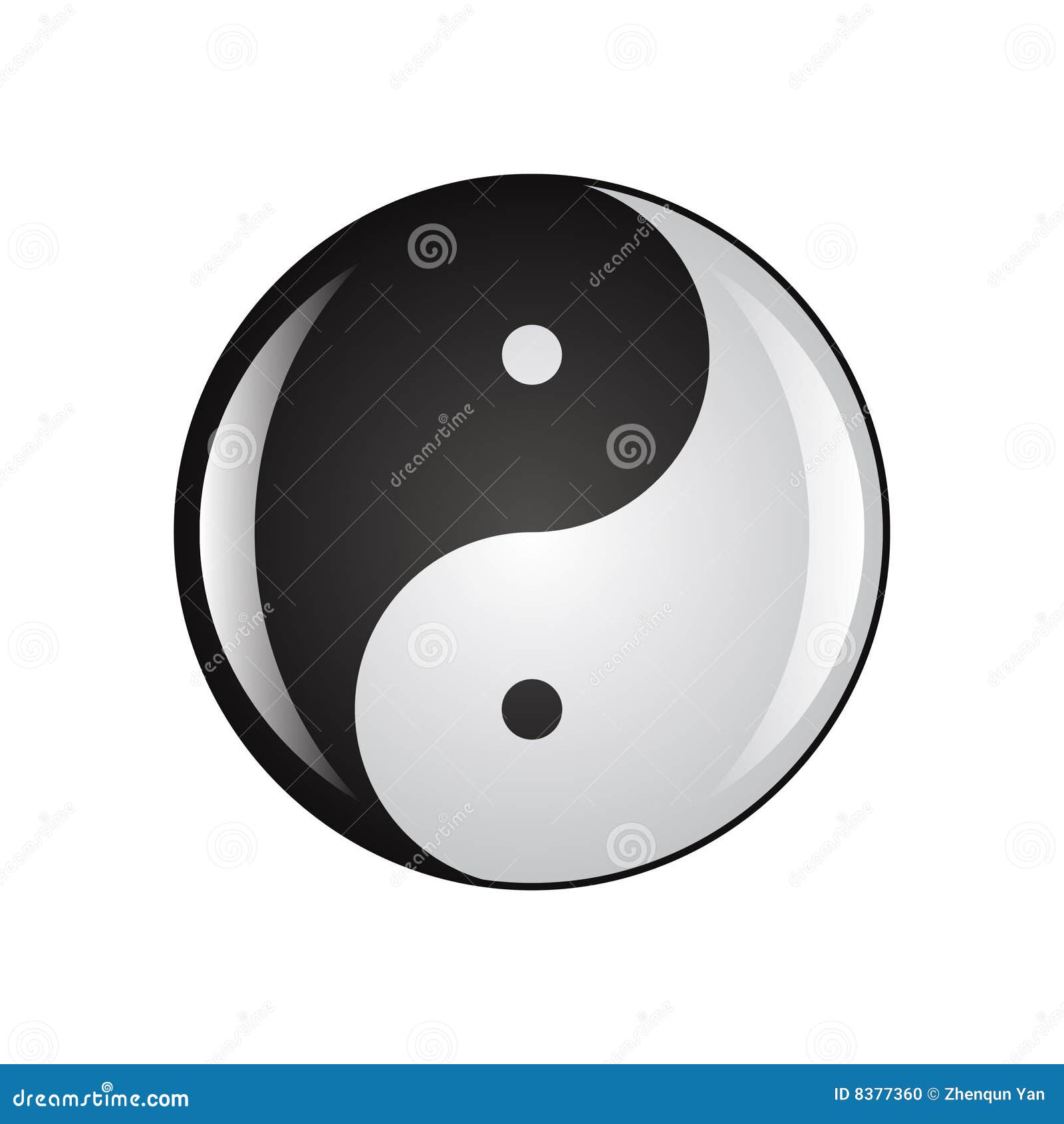 Graphisme de Ying yang illustration de vecteur. Illustration du blanc ...