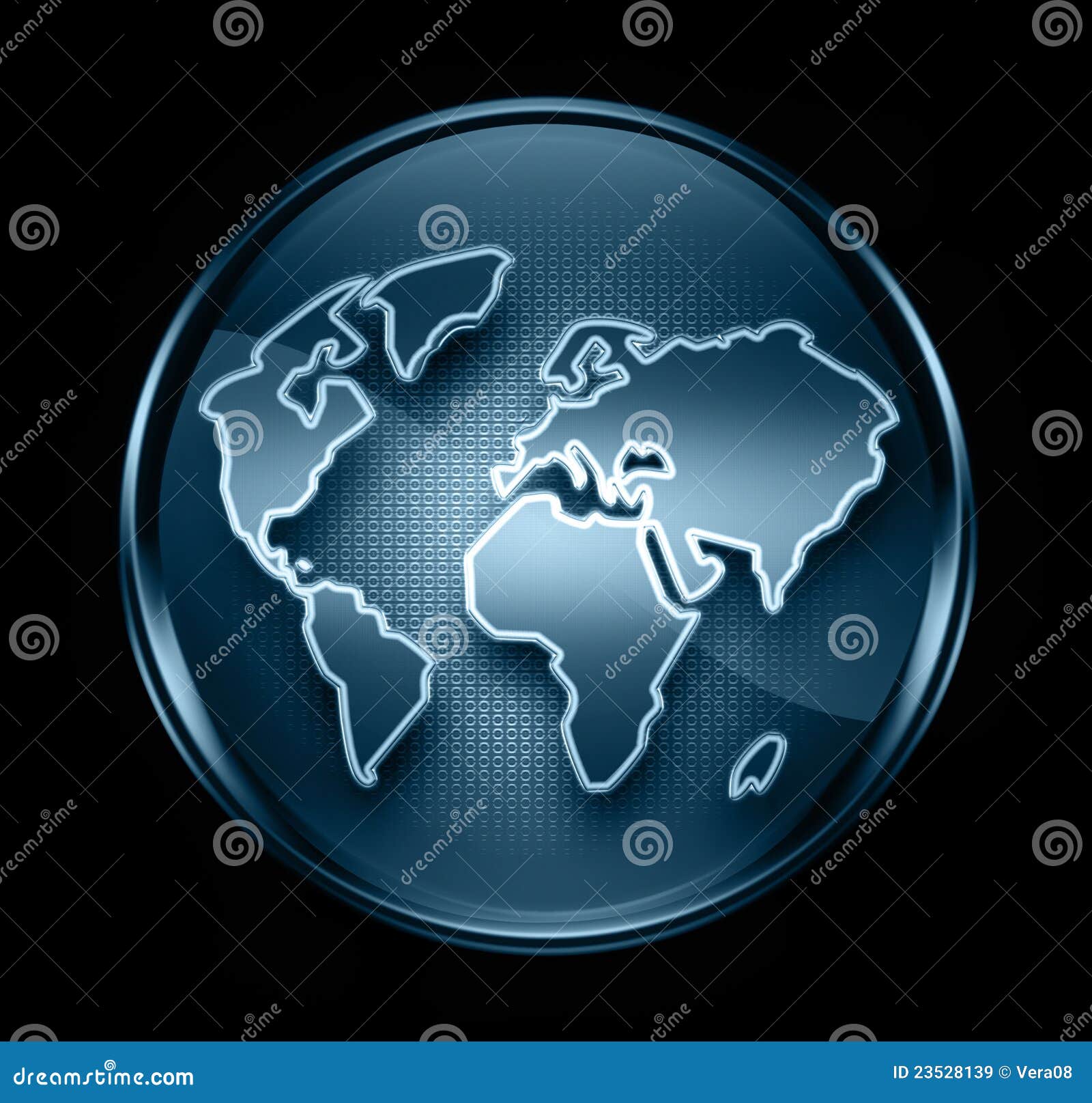 Graphisme Du Monde Bleu-foncé. Illustration Stock - Illustration du ...