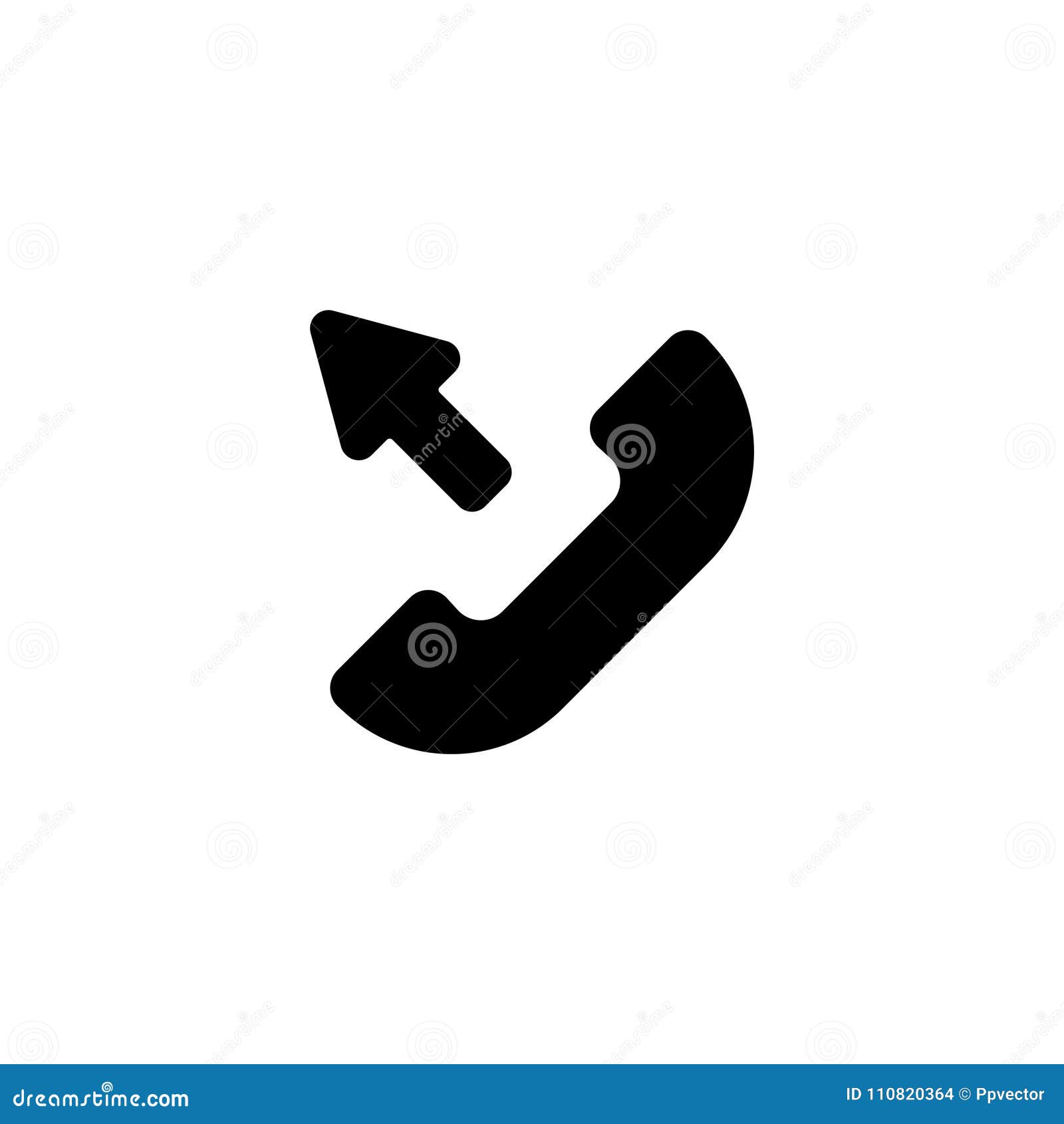 Graphisme Symbole D'appel Sortant Illustration Stock - Illustration du ...