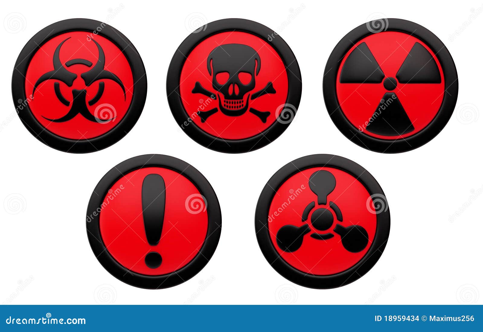 Graphismes Avec Des Symboles De Risque. Image Image: 18959434