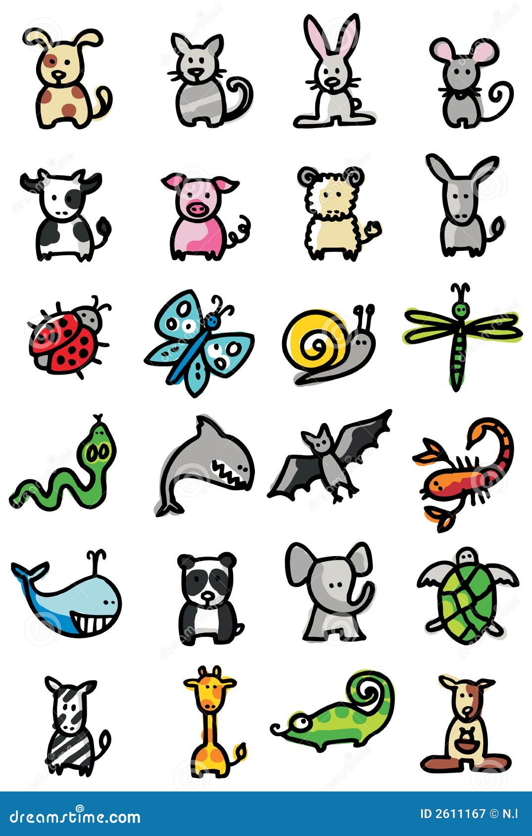 Graphismes d'animaux illustration de vecteur. Illustration du baleine ...