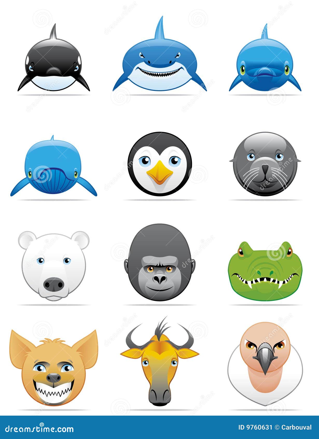 Graphismes D'animaux Sauvages Illustration de Vecteur - Illustration du ...