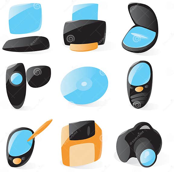 Graphismes Doux De Périphériques De PC Illustration de Vecteur - Illustration du dessin ...