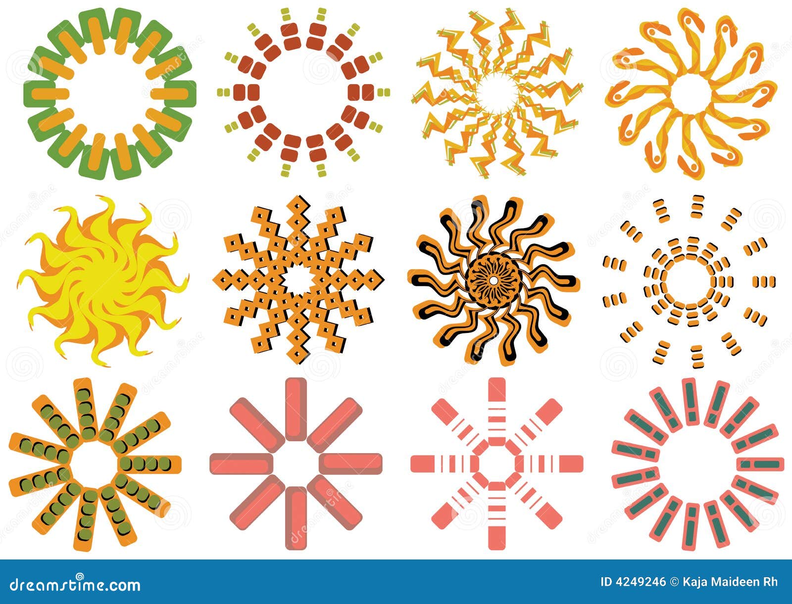 Graphismes Du Soleil De Vecteur Illustration de Vecteur - Illustration ...