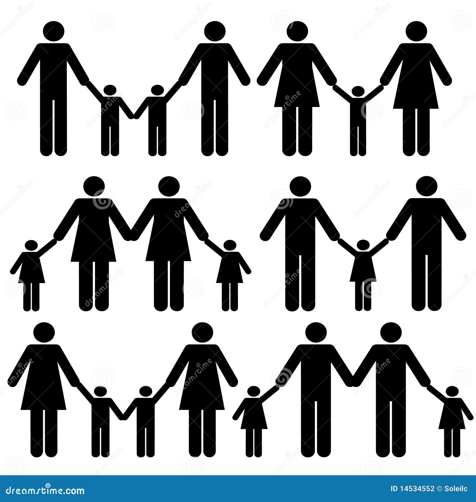Graphismes Homosexuels De Famille Illustration De Vecteur