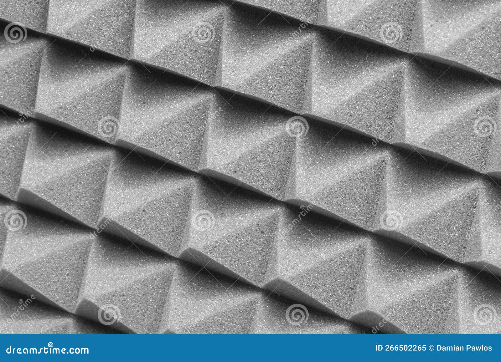 Graphite Acoustic Foam. Insulating Mat with a Pyramid Structure Stock ...