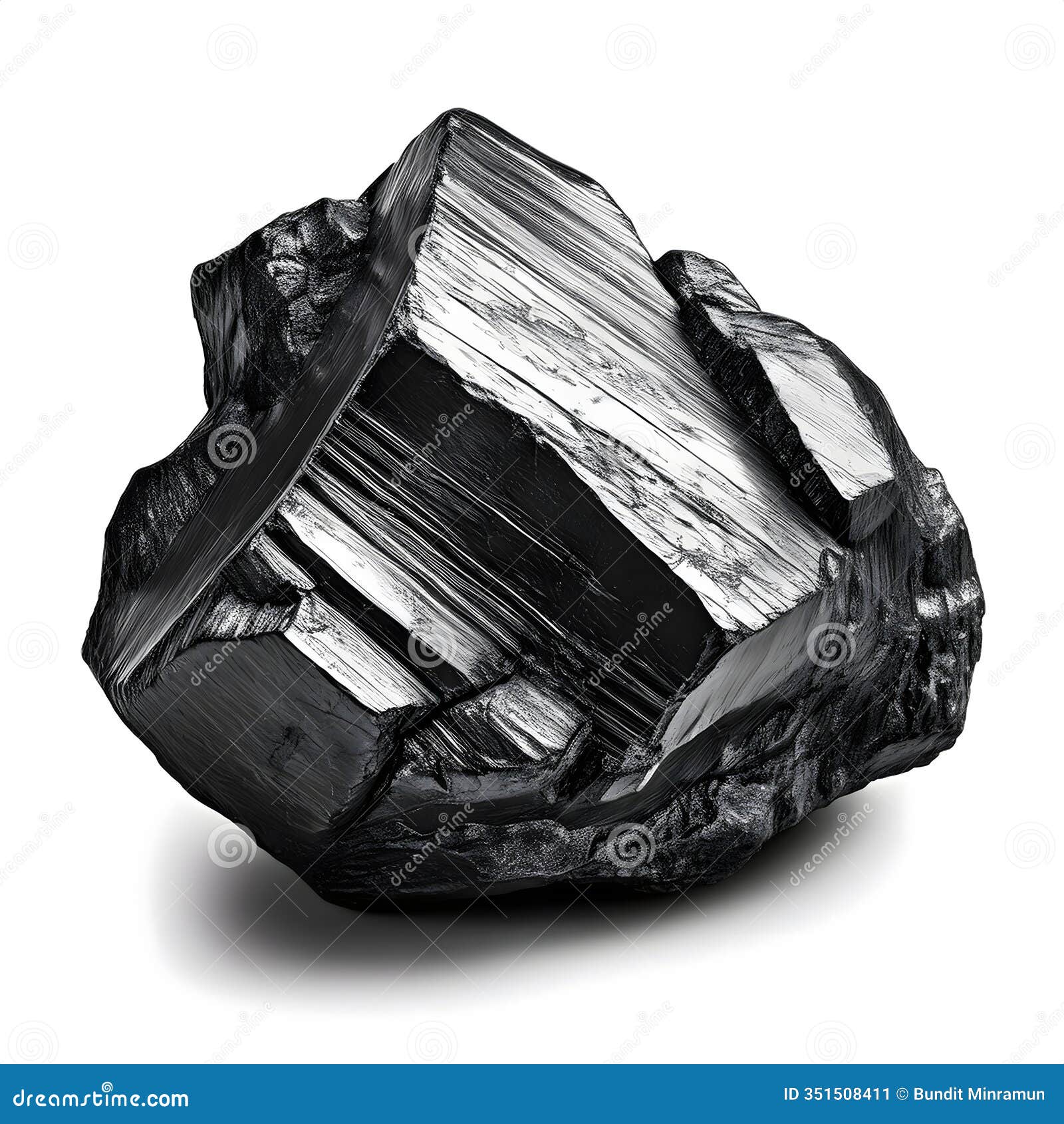 Graphite Allotrope (form) of the Element Carbon Isolated on White ...