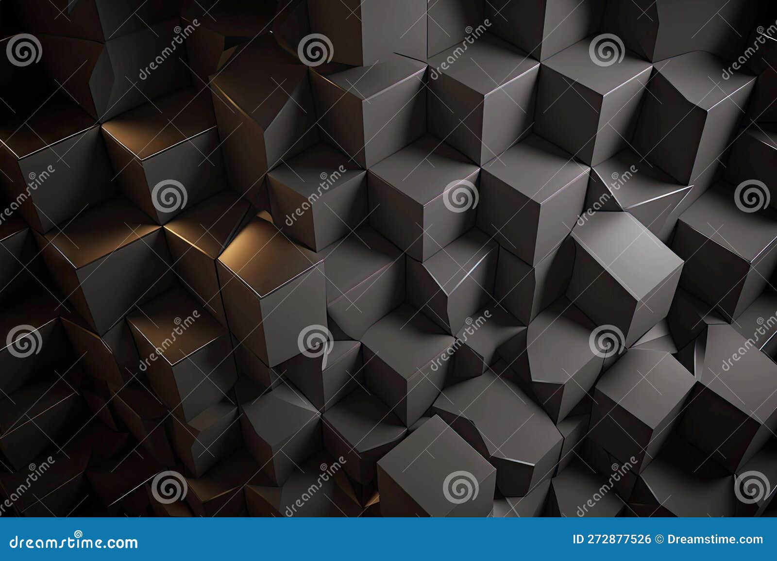 Graphite Black 3D Render Abstract Geometric Background from Convex ...