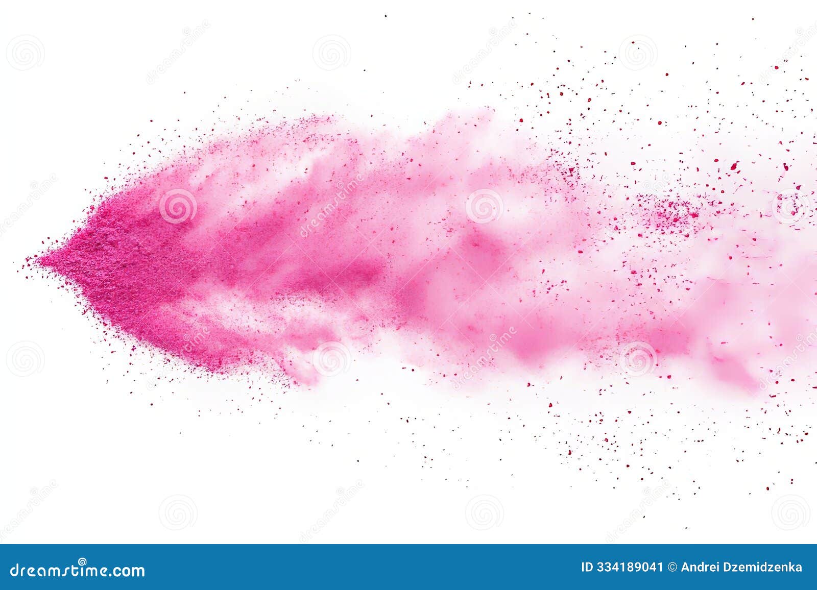 Graphite Dust Splash Clouds on a Pink Powder Explosion. Stock Image ...