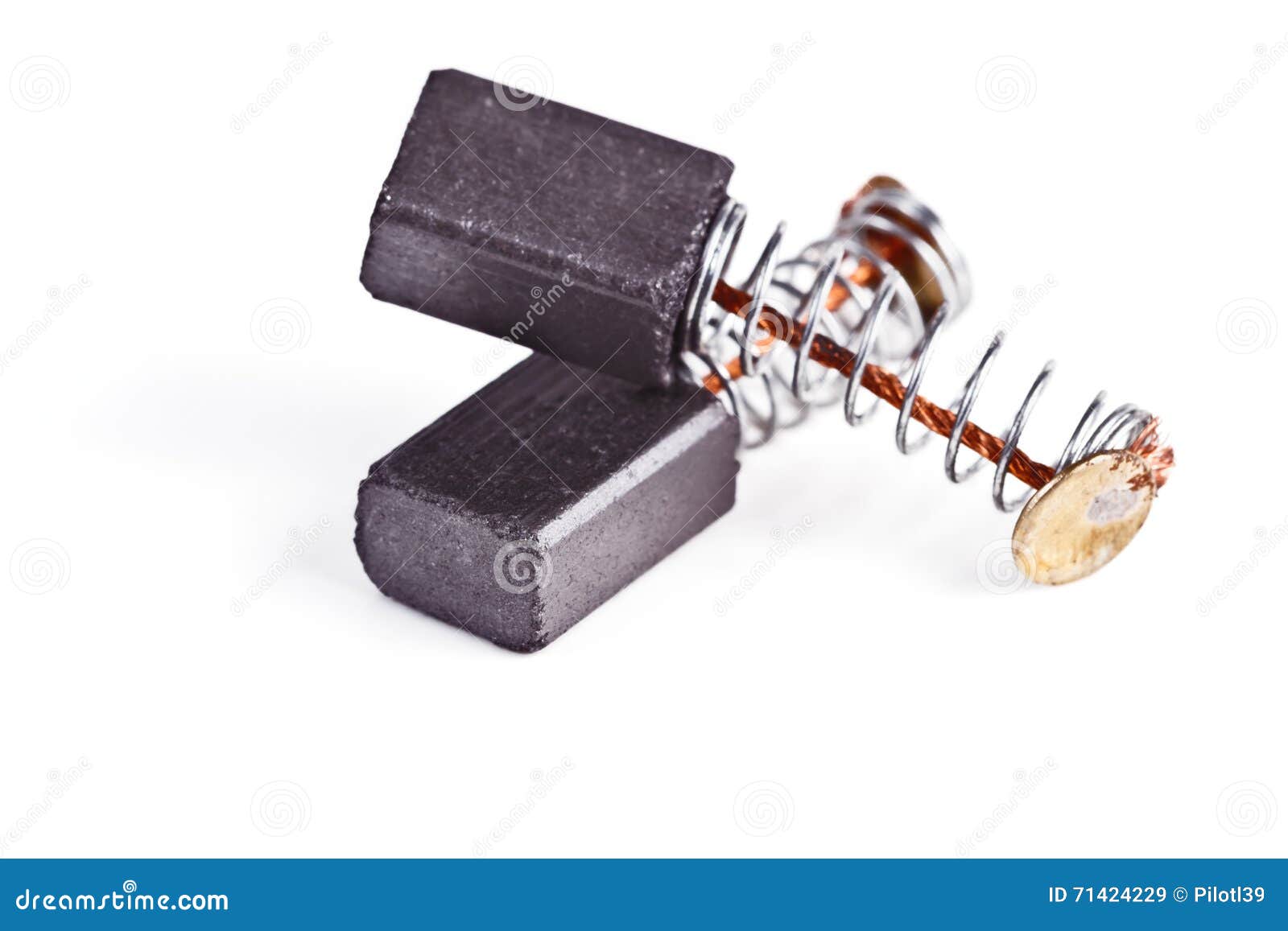 Graphite electric brushes stock image. Image of mechanical - 71424229