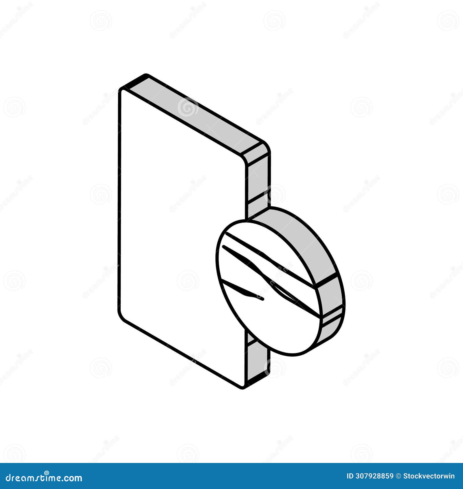 Graphite Isometric Icon Cartoon Vector | CartoonDealer.com #254384531